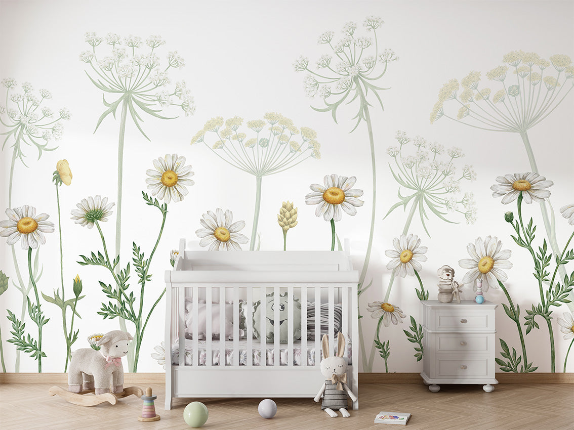 Dazzling Daisies Mural – Wallpapers By T