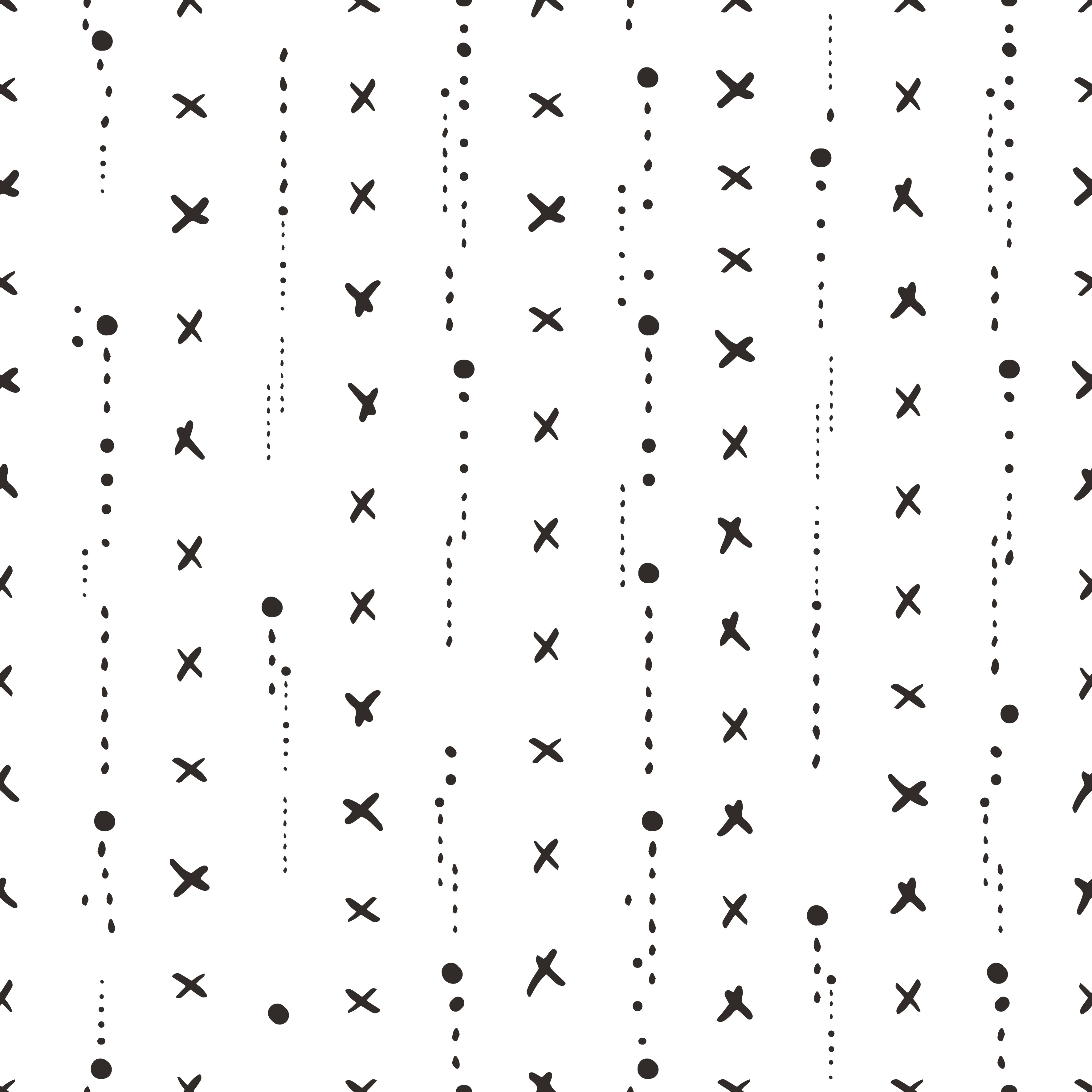 Modern XO Wallpaper - Washable, Removable, Waterproof, Durbale ...